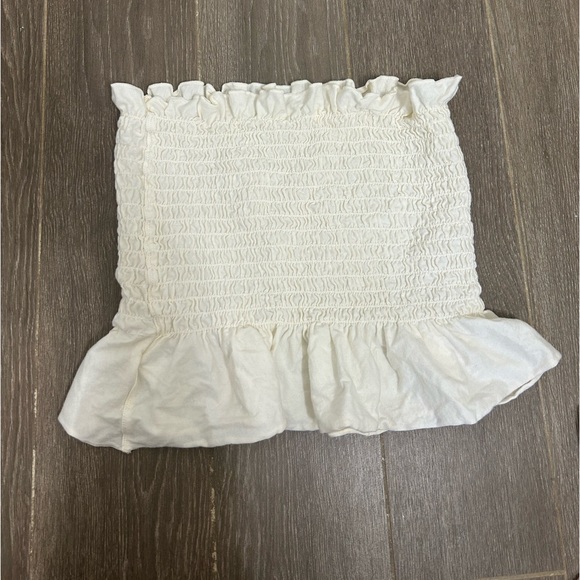 Tops | Strapless Ruffled Tube Top S | Poshmark